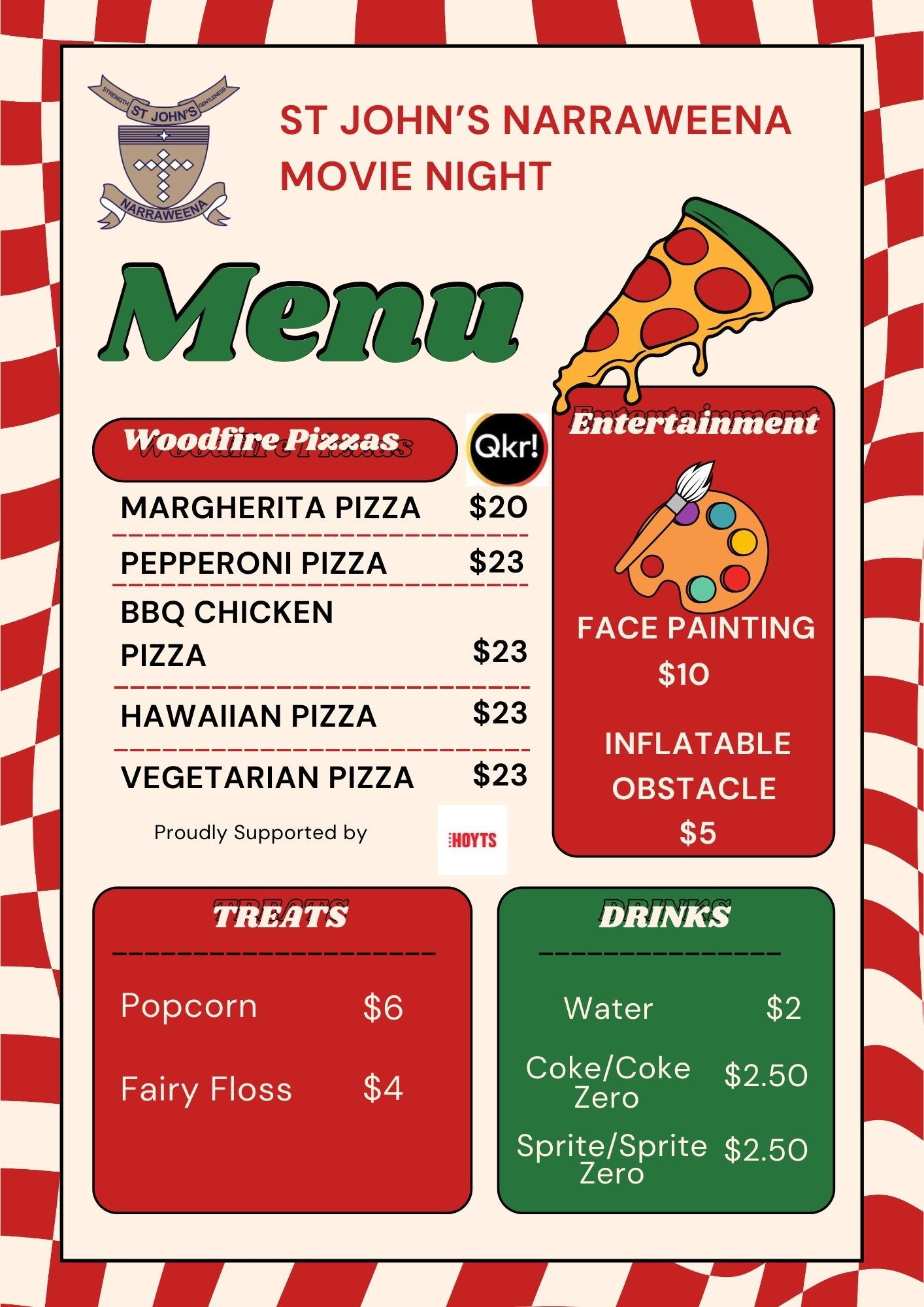 St John's Movie Night - Friday 28 February. Order your tickets on QKR ...